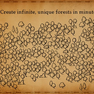 46 Tree Stamps for Procreate | Forest Brushes for Fantasy Maps ...