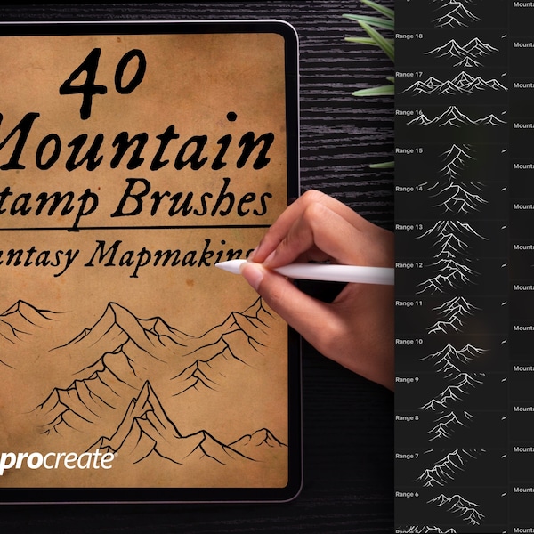 Fantasy Map Brush Procreate - Etsy