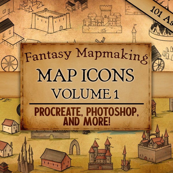 Fantasy Castle Procreate - Etsy