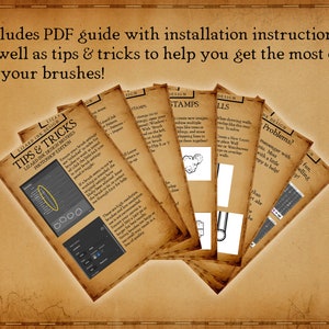 Mapmaking Brushes Bundle Procreate Photoshop Map Stamps Assets Seamless ...