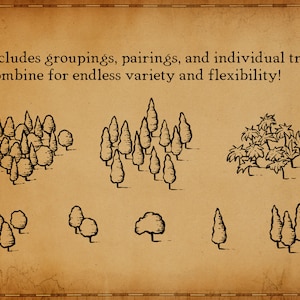 46 Tree Stamps for Procreate | Forest Brushes for Fantasy Maps ...