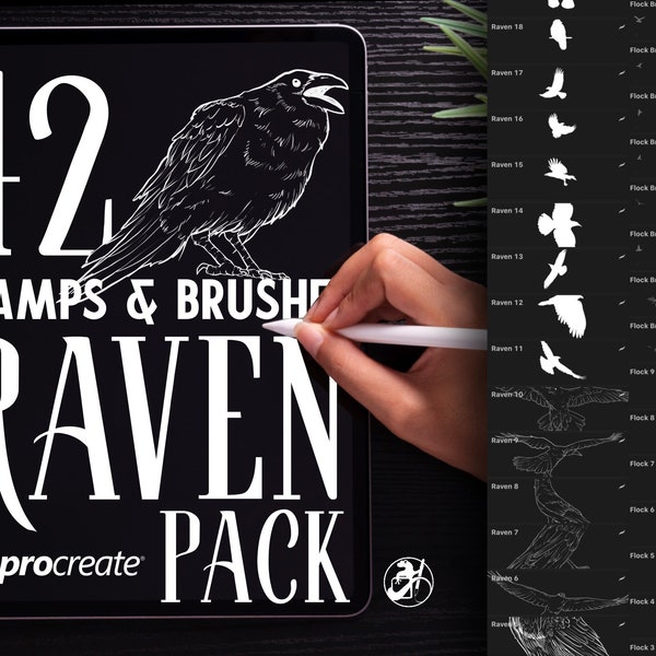 Raven Art - Etsy
