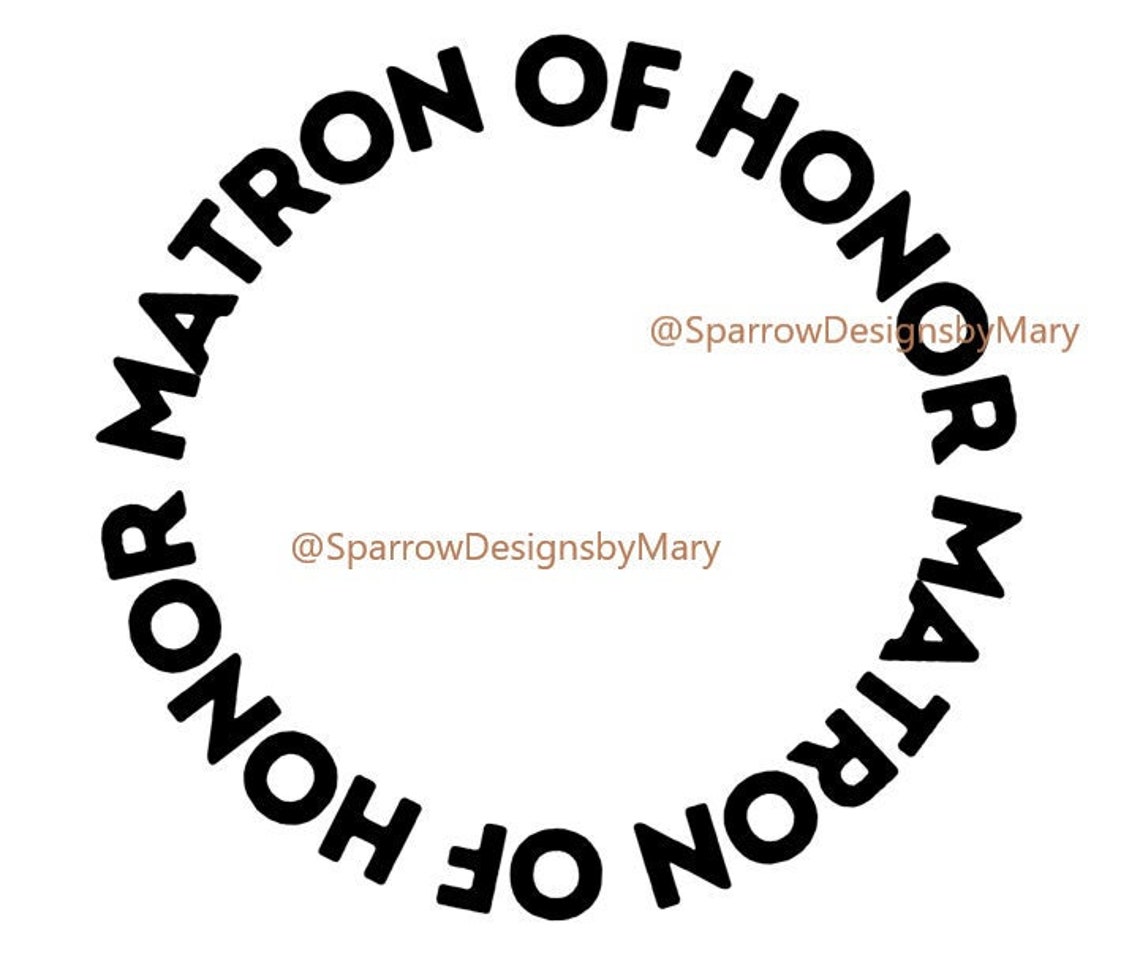 Matron of Honor Circle Logo - .png - Download - Transparent Background ...