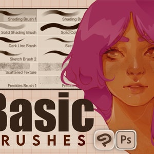 Photoshop Digital Brush Bundle | Custom CSP Brushes and Patterns| Free ...