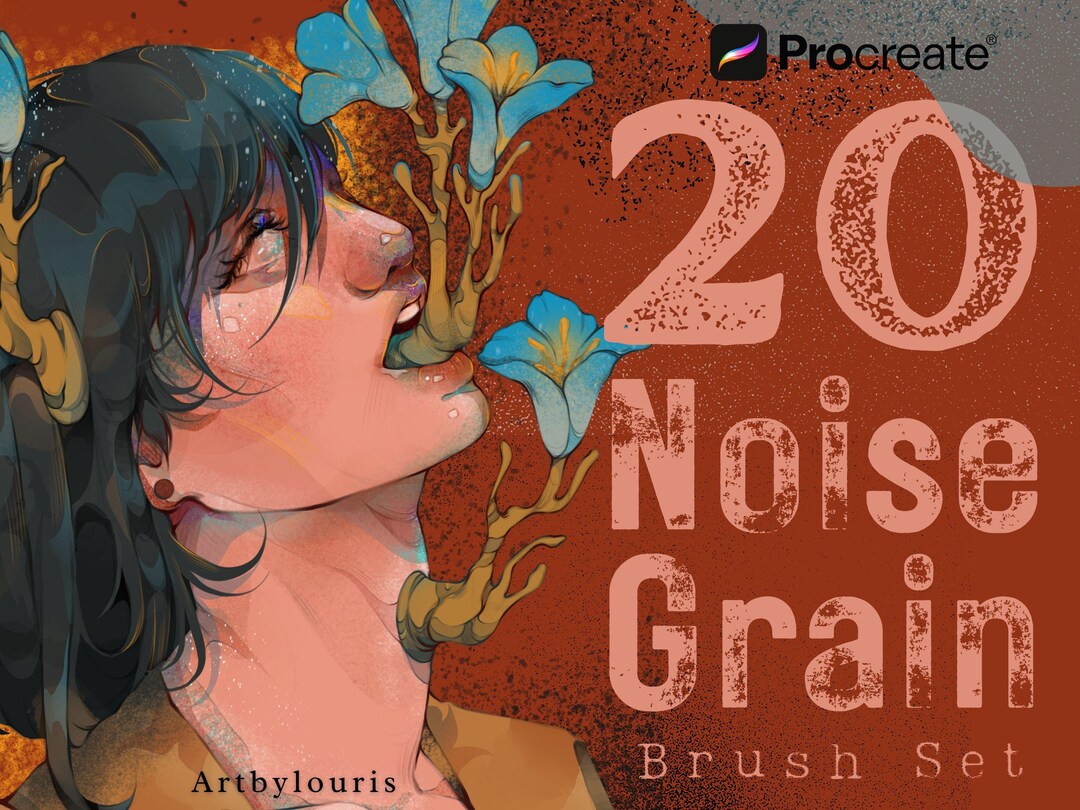 20 Noise & Grain Brushes for Procreate | 2 Bonus Brush | Digital Download | Custom Brushes ...