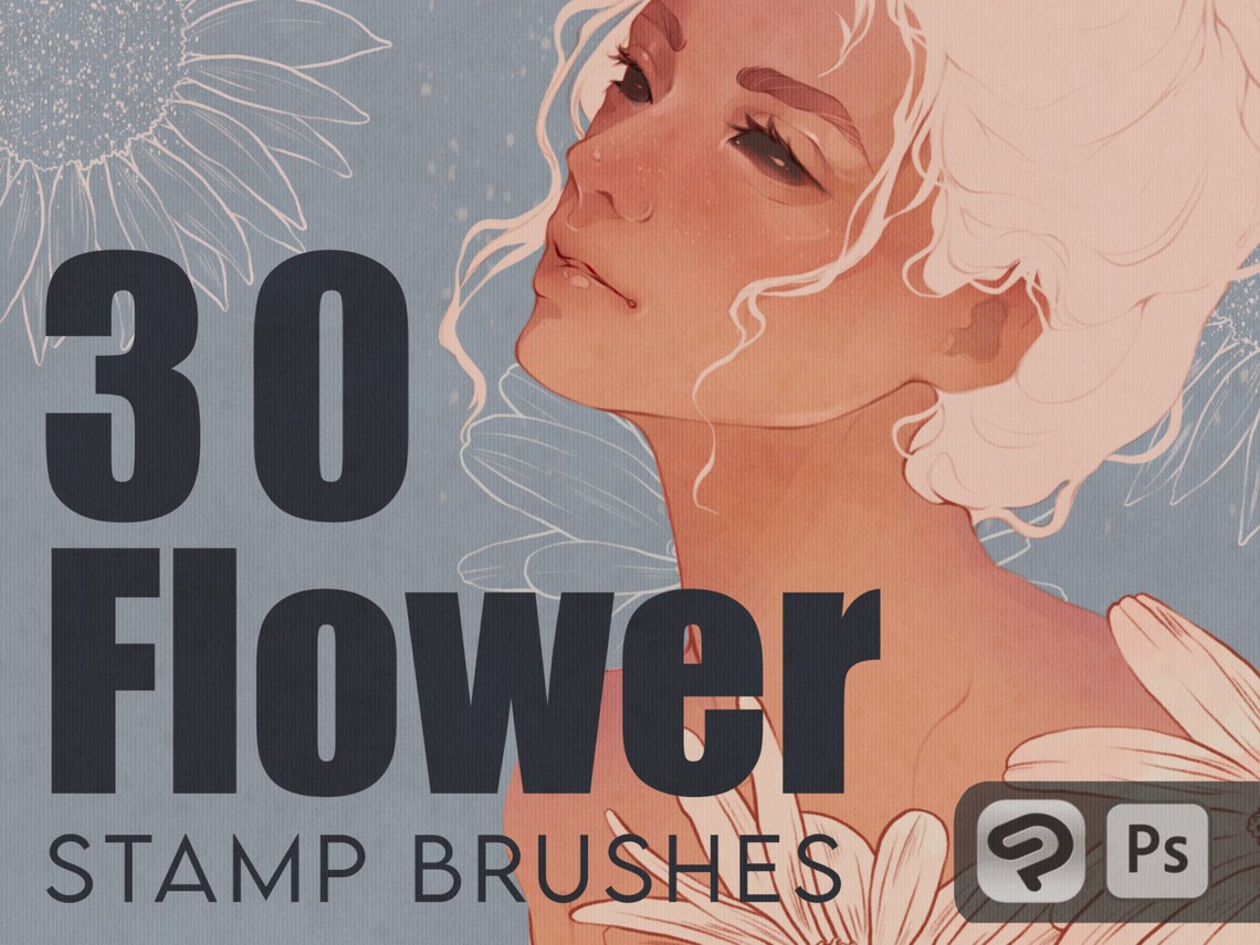 Photoshop Digital Brush Bundle | Custom CSP Brushes and Patterns| Free ...