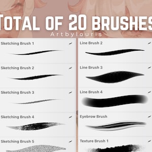 20 Basic Procreate Brushes | What I Use for My Artworks | Digital ...