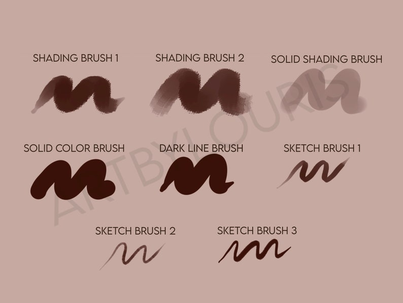 Basic Photoshop and Clip Studio Paint Brushes | What I Use for My ...