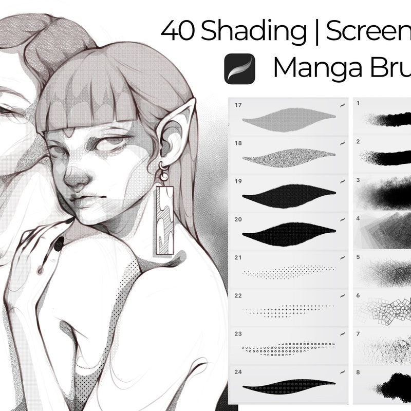 Digital Screentones - Etsy