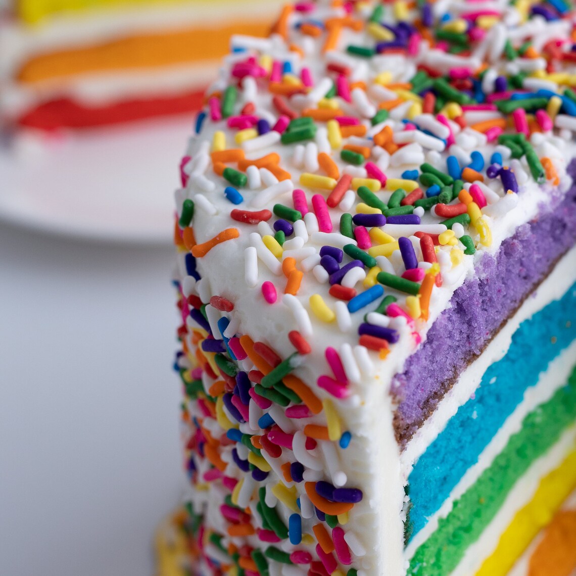 Vanilla Rainbow Cake - Carlo's Bakery - 6" - Etsy