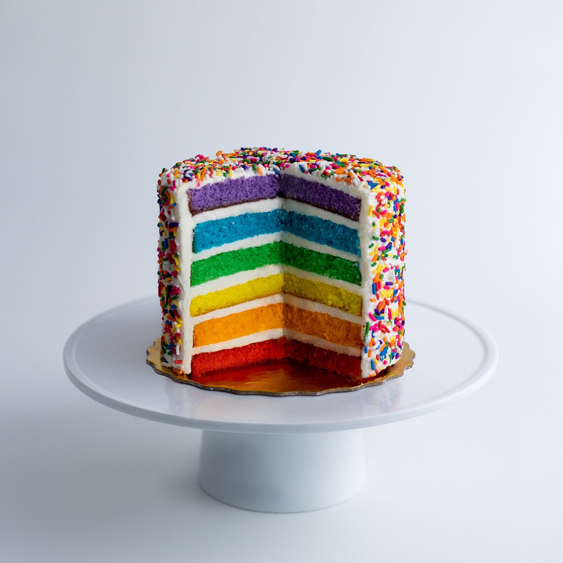 Vanilla Rainbow Cake - Carlo's Bakery - 6" - Etsy