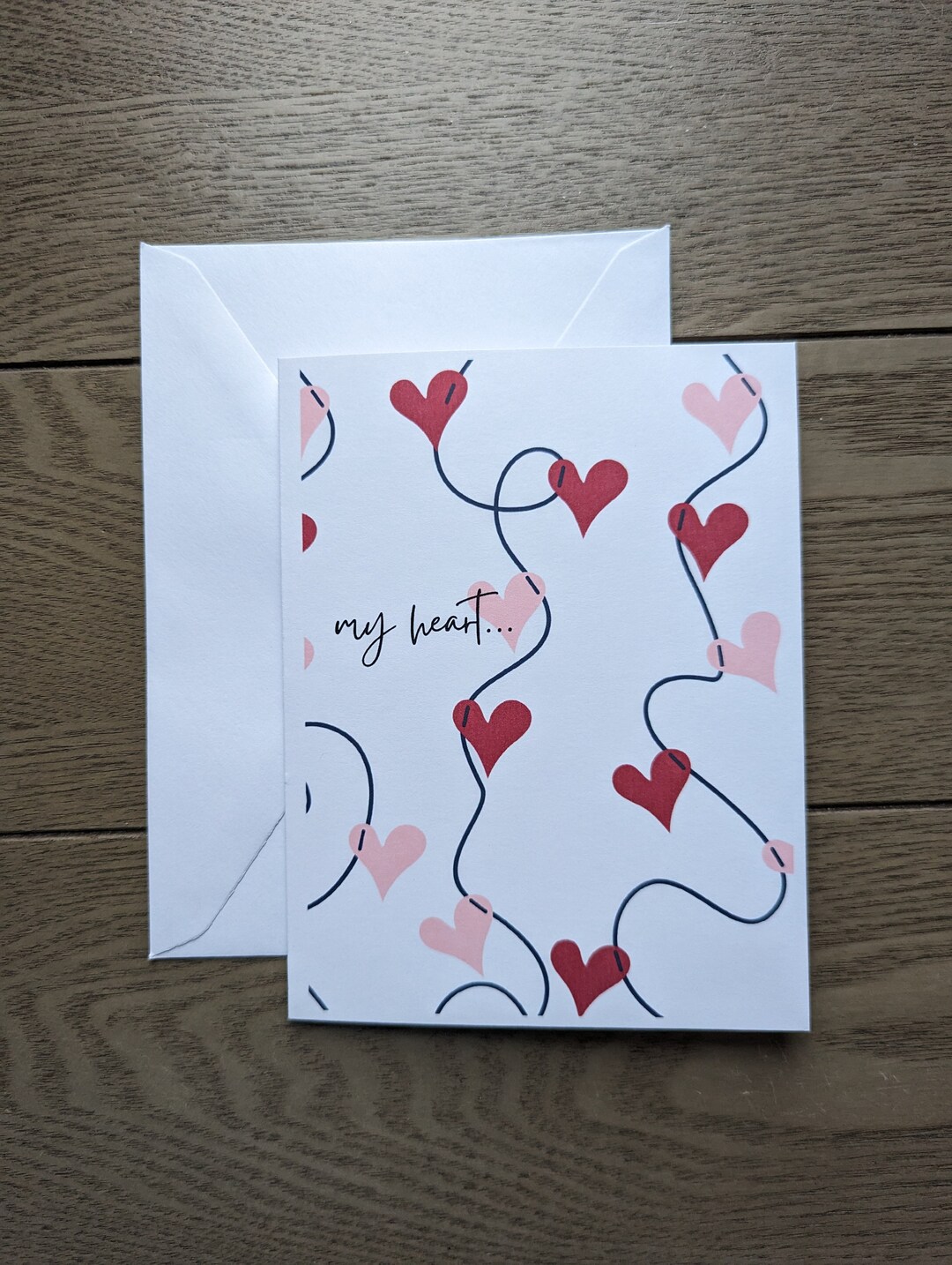 Your Heart, My Heart - Greeting Card - Etsy
