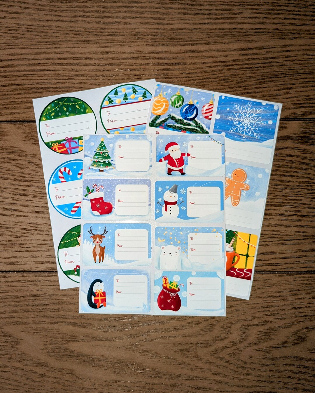 Gift Tags - Vinyl Sticker Sheets - Etsy