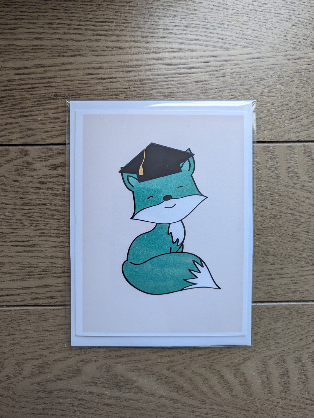 Green Fox - Graduation Greeting Card - Etsy
