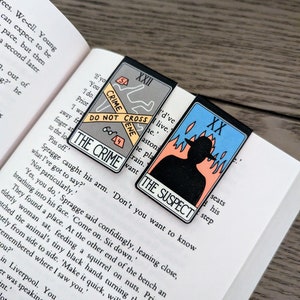 Crime and Suspect - Magnetic Bookmark Set - Etsy