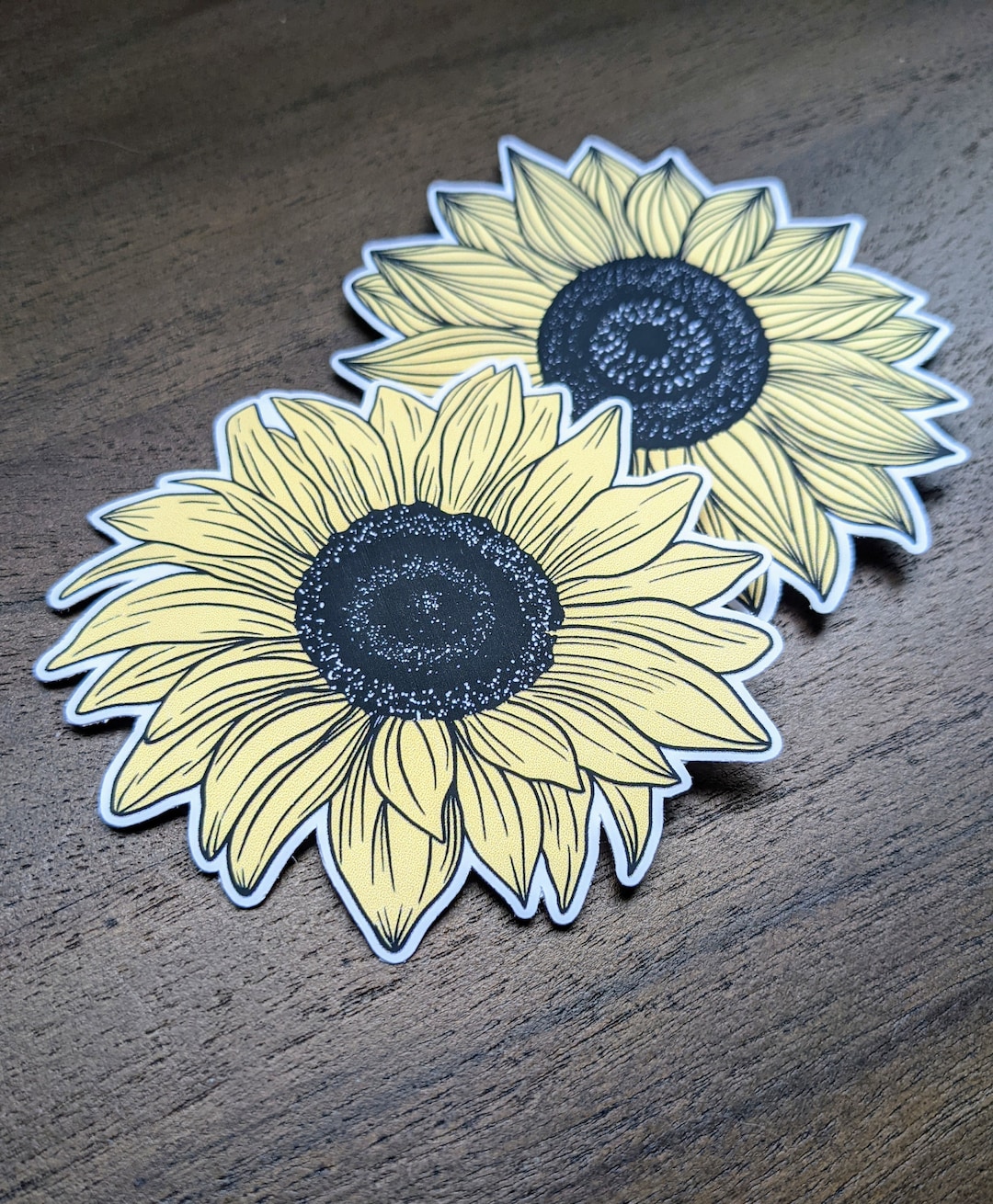 Sunflower - Vinyl Stickers - Etsy