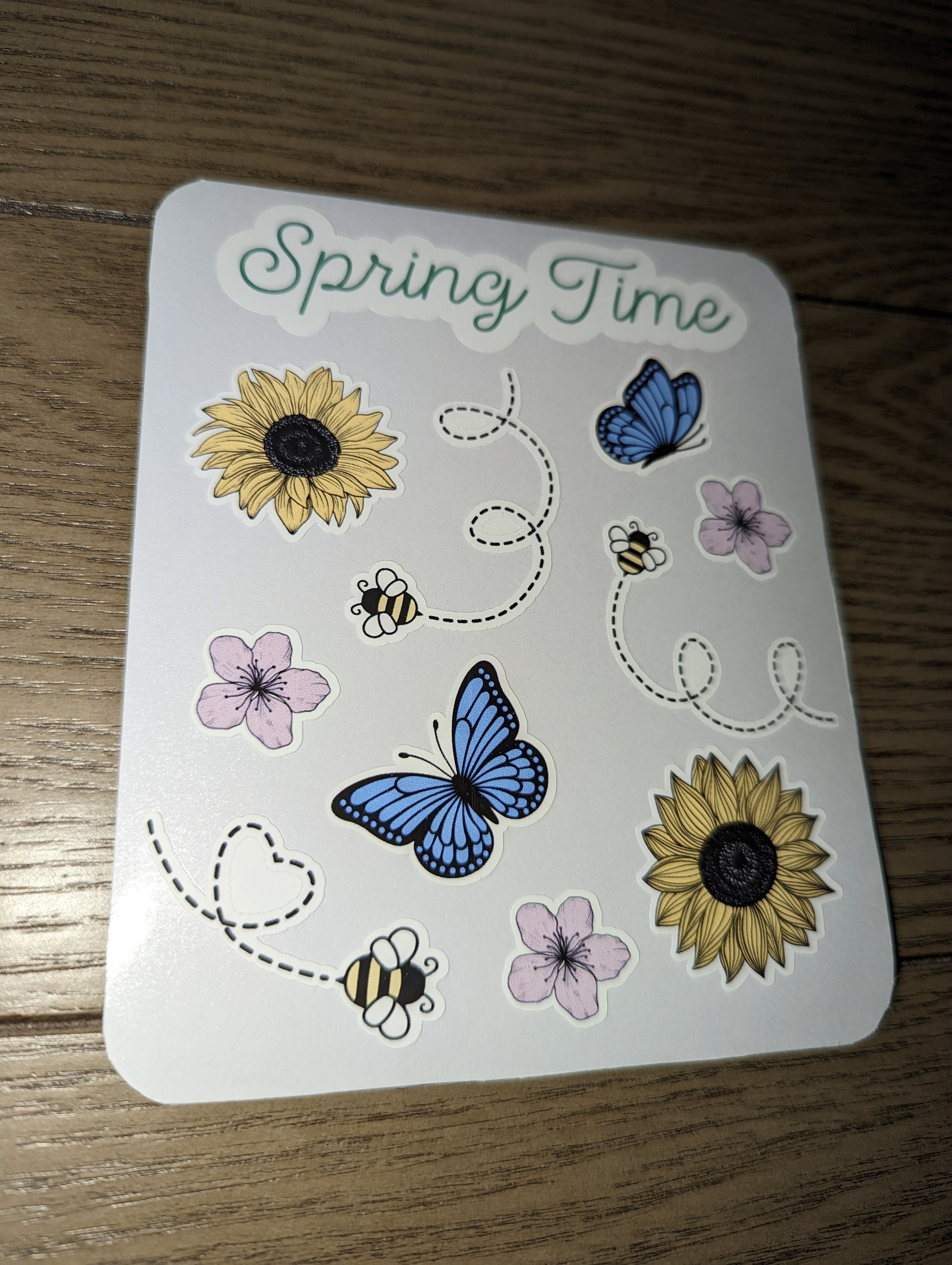 Spring Time - Vinyl Sticker Sheet - Etsy