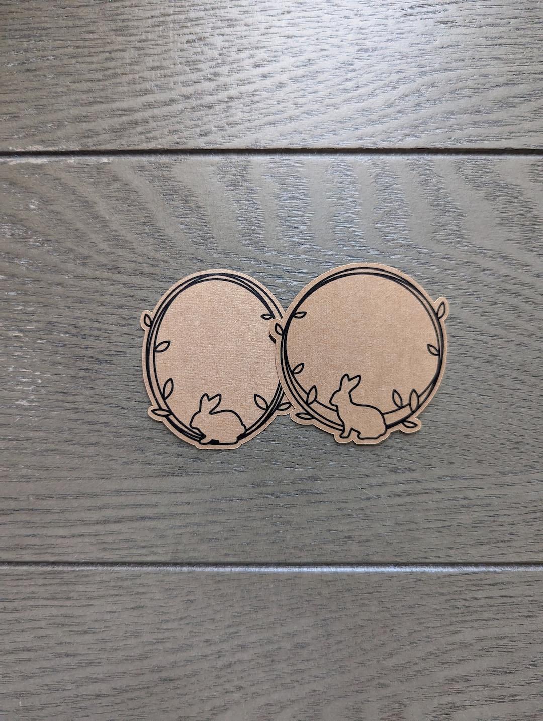 Rabbit Notes - Kraft Sticker Set - Etsy