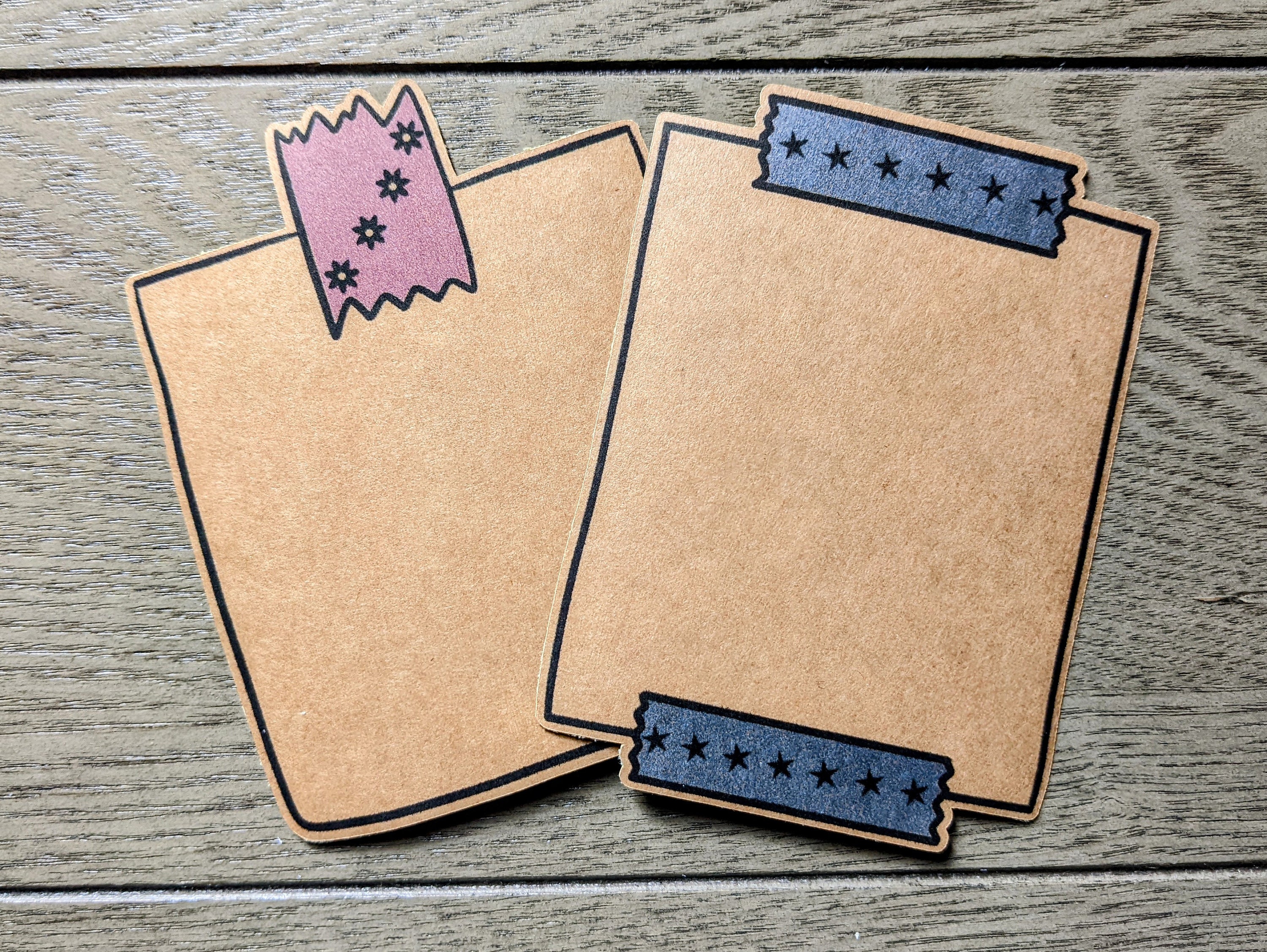 Notepad Kraft Stickers - Etsy