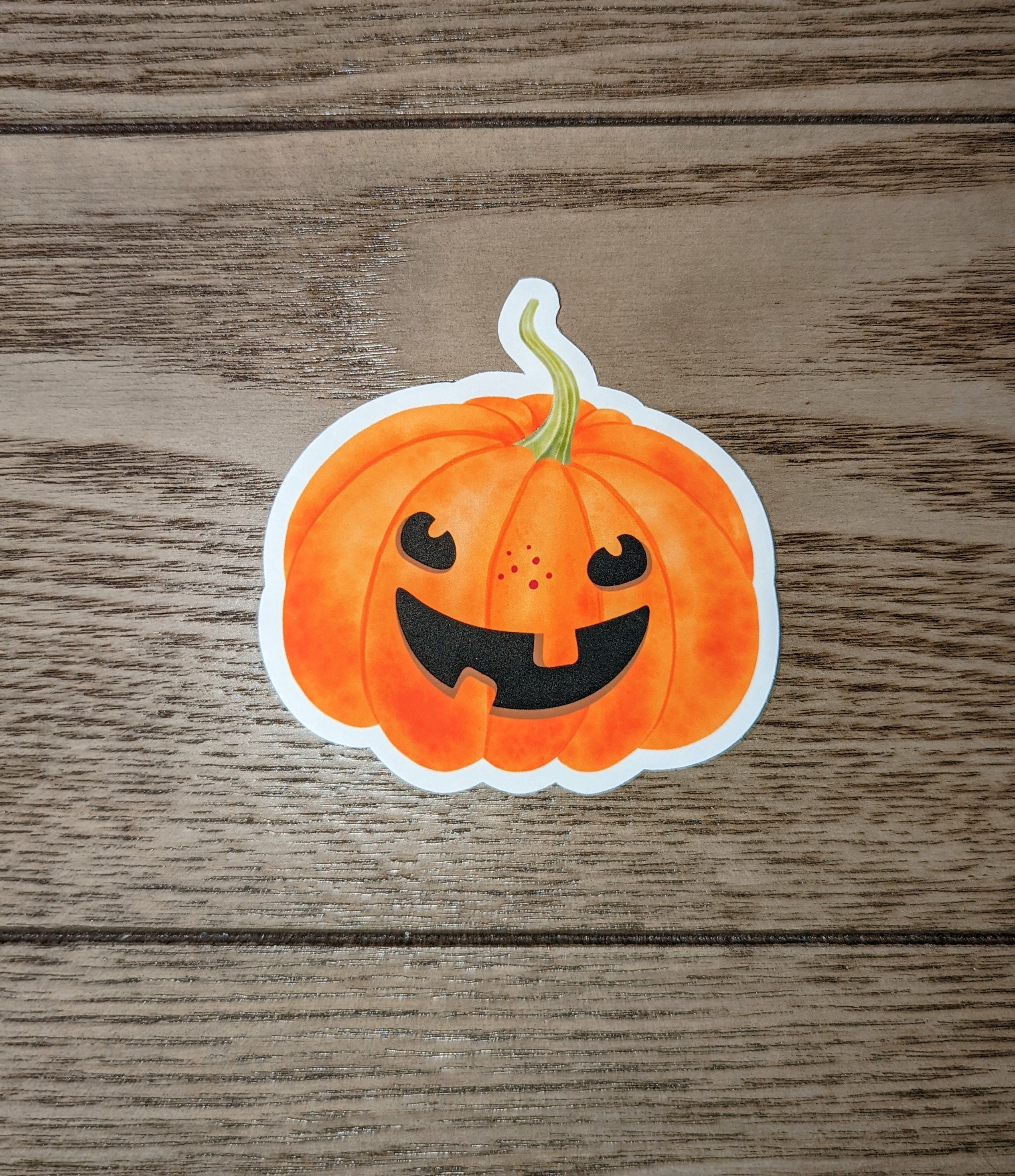 Jack-o-lantern Vinyl Sticker - Etsy