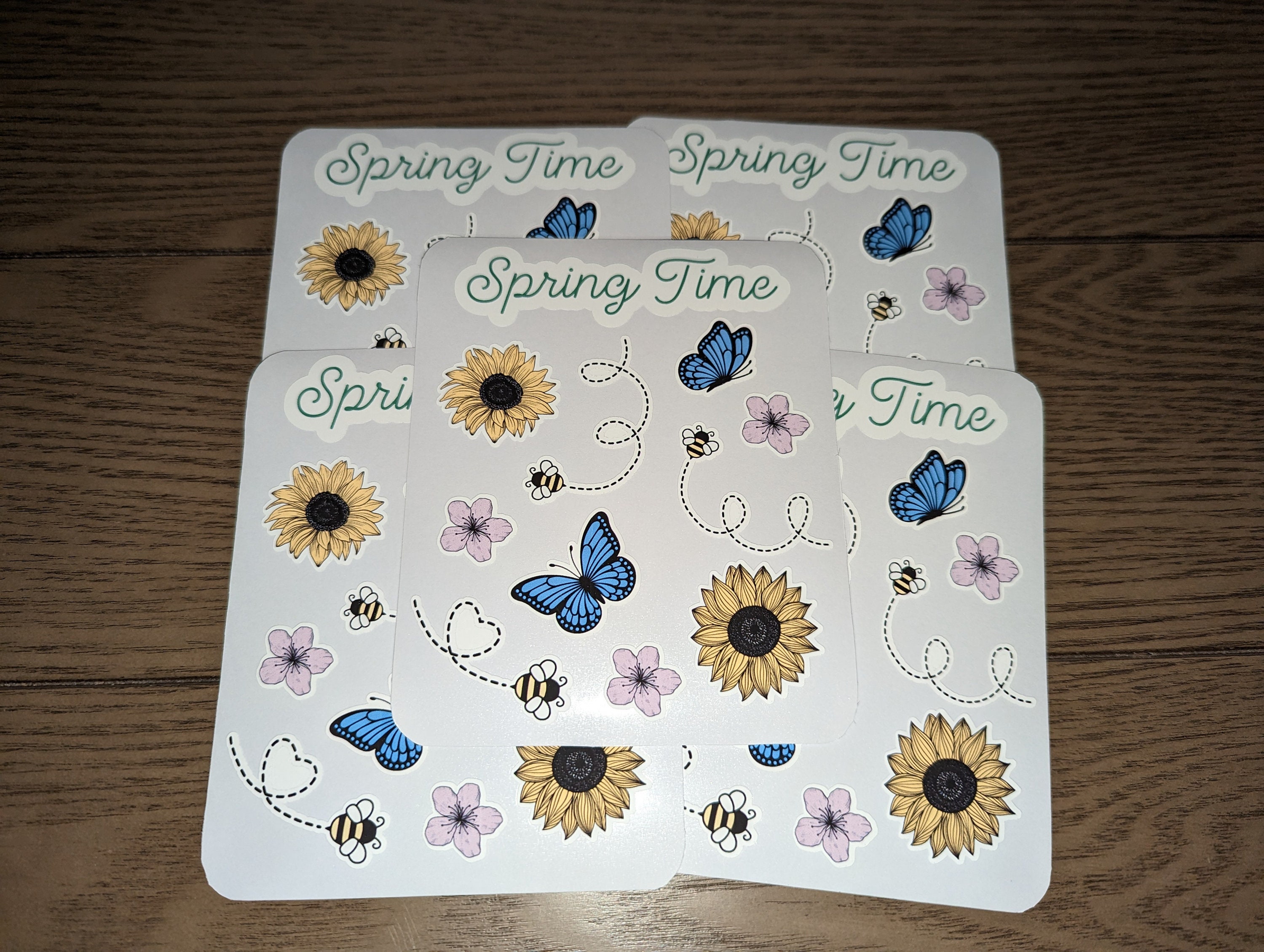 Spring Time - Vinyl Sticker Sheet - Etsy