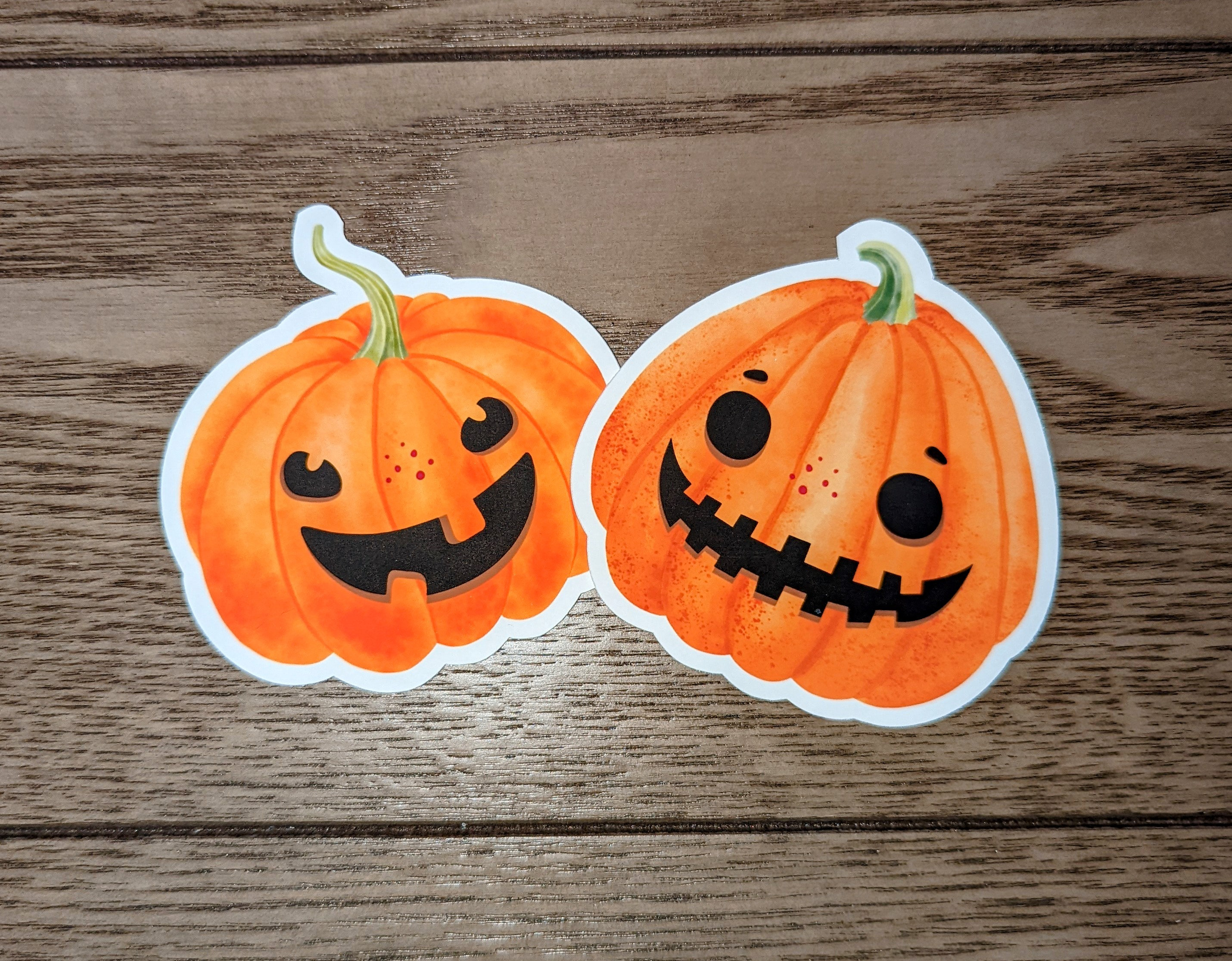 Jack-o-lantern Vinyl Sticker - Etsy