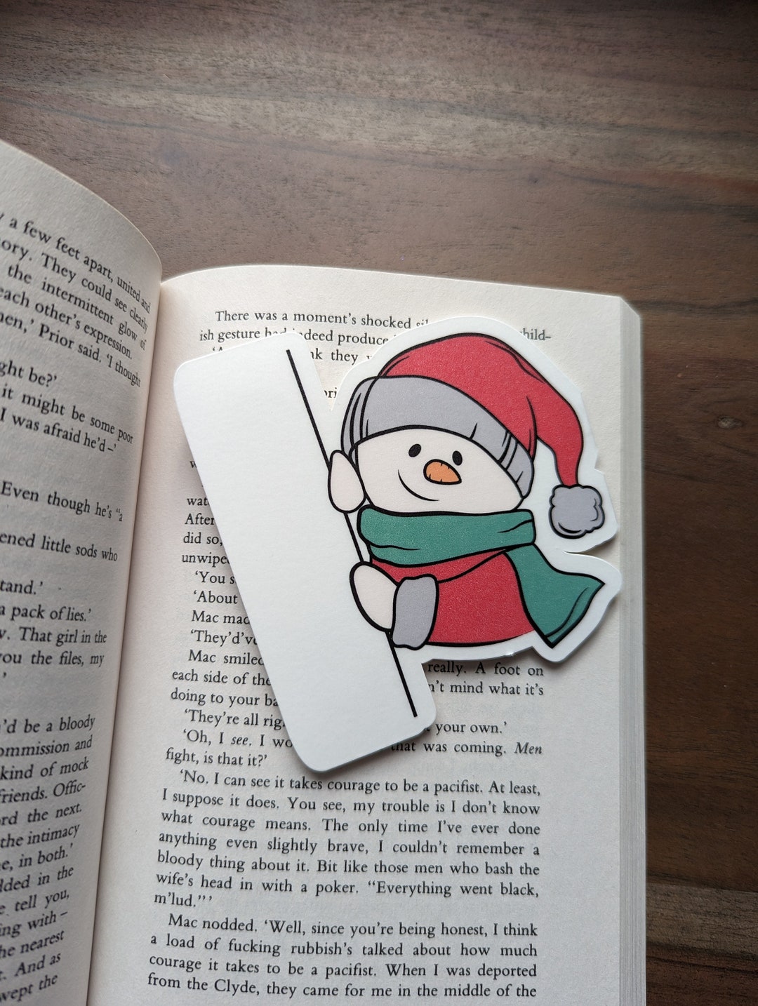Snowman - Climbing Magnetic Bookmarks - Etsy UK