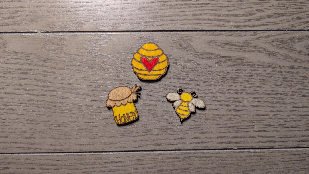 Bee - Mini Fridge Magnet Set - Etsy