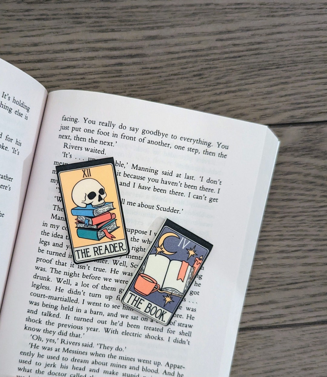 Book and Reader - Magnetic Bookmark Set - Etsy
