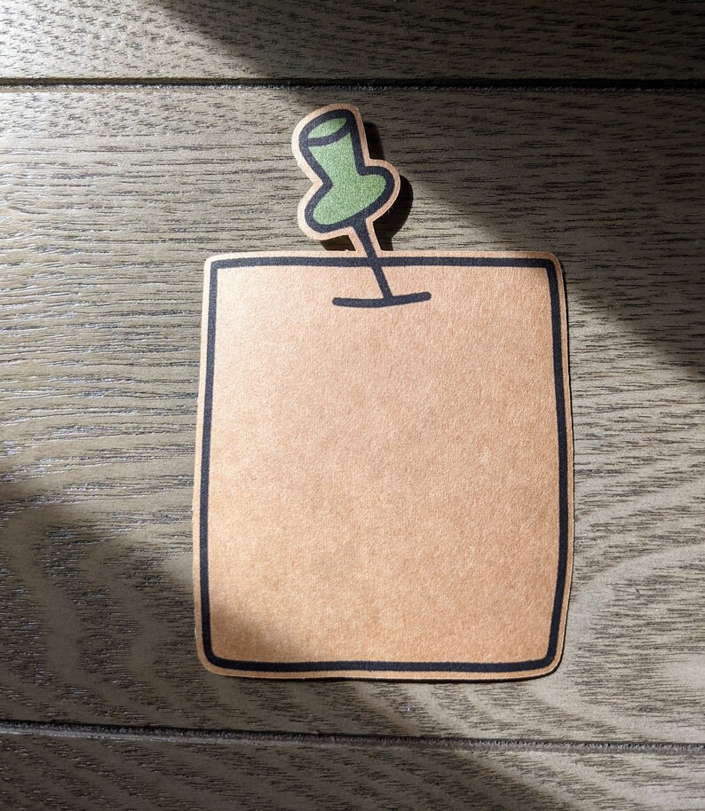 Notepad - Kraft Stickers - Etsy
