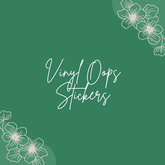 Oops Vinyl Sticker Sets | Etsy