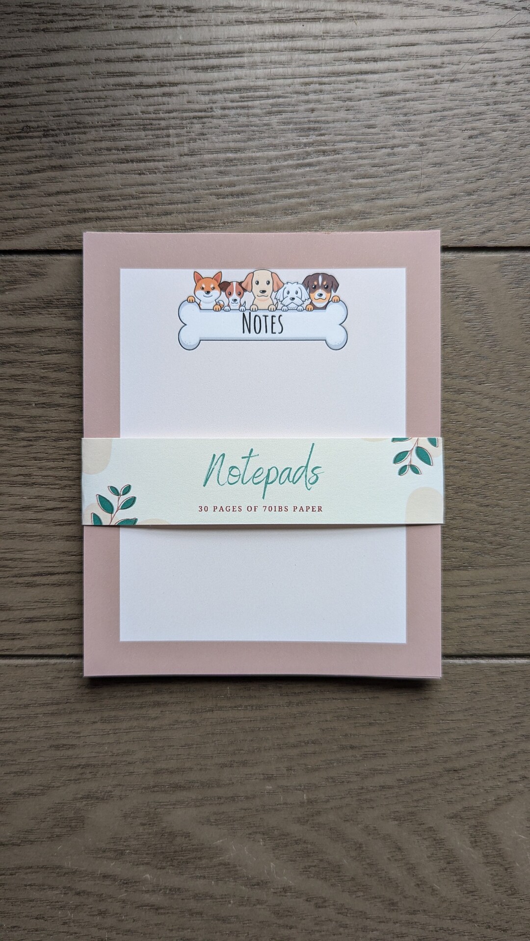Dog Notepad: Handmade to Do List, 30 Sheet Memo Pad - Etsy
