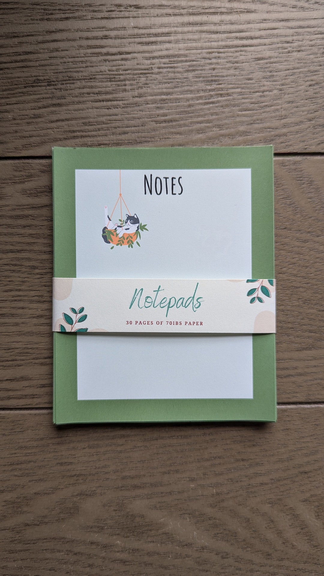 Hanging Plants and Cats - Notepads - Etsy