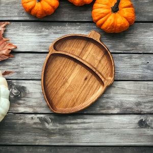 Handmade Acorn Snack Dish, Thanksgiving Fall Decor, Nut Bowl, Autumn ...