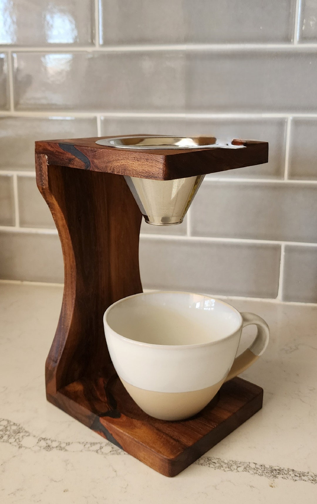 Pour Over Coffee Stand With Filter Custom Coffee Maker - Etsy