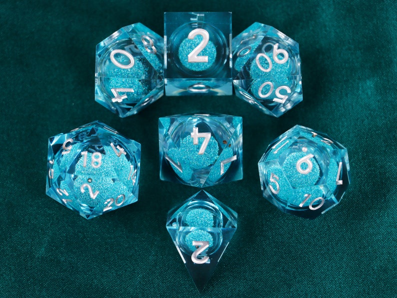 Liquid Core Dice Set for Role Playing Games D20 Liquid Core - Etsy
