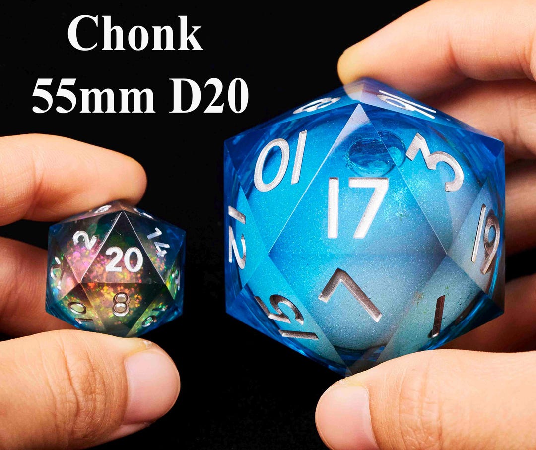 Liquid Core Chonk D20 for Magic the Gathering, Oversized D20 Dice ...