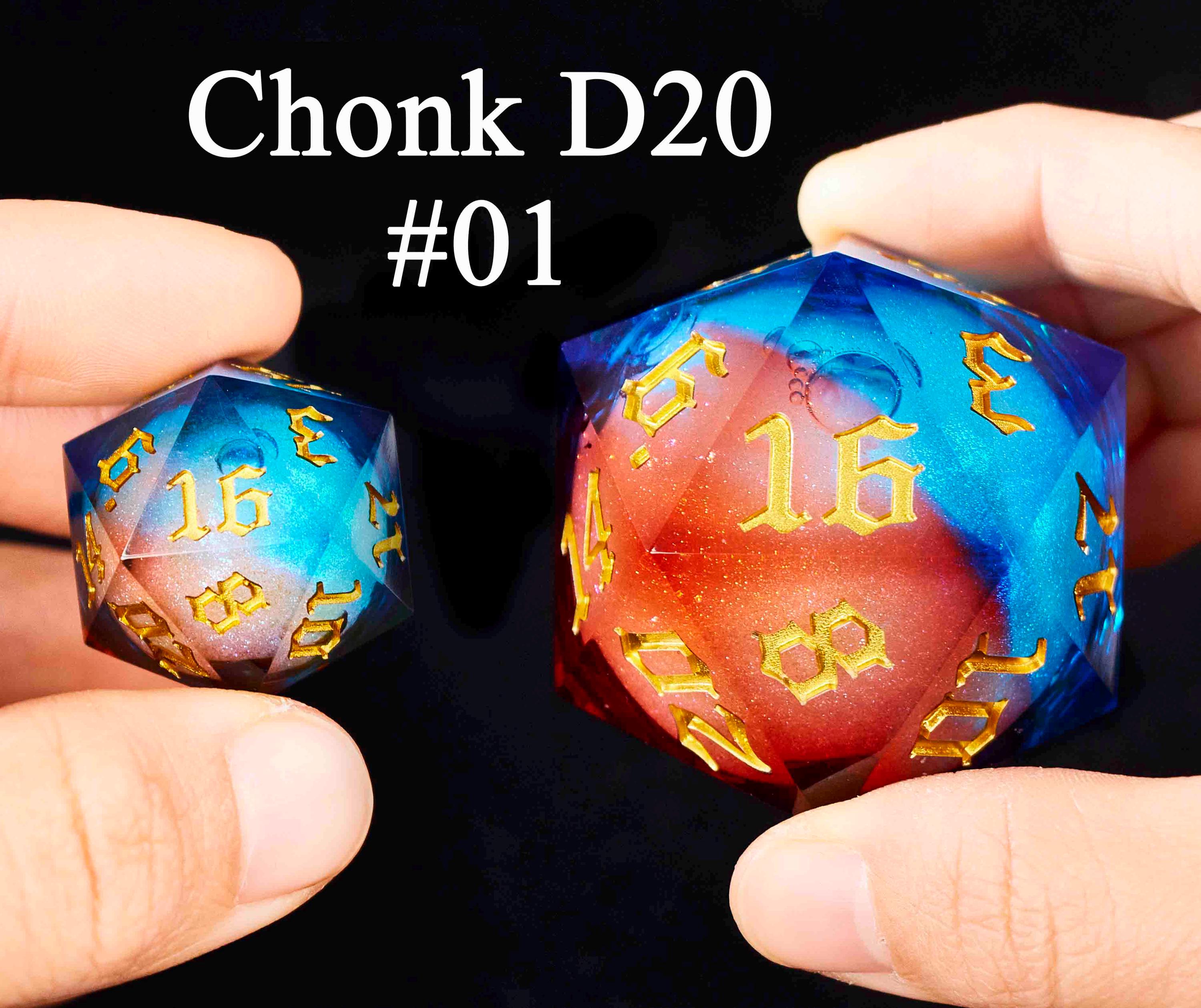 Black Liquid Core Giant D20, Oversized D20 Dice for Magic the Gathering ...