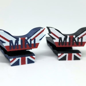 MINI Cooper Sunglass Clip Dash Holder Mount -felt Lined -fits Most Size ...