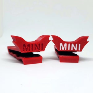 MINI Cooper Sunglass Clip Dash Holder Mount -felt Lined -fits Most Size ...