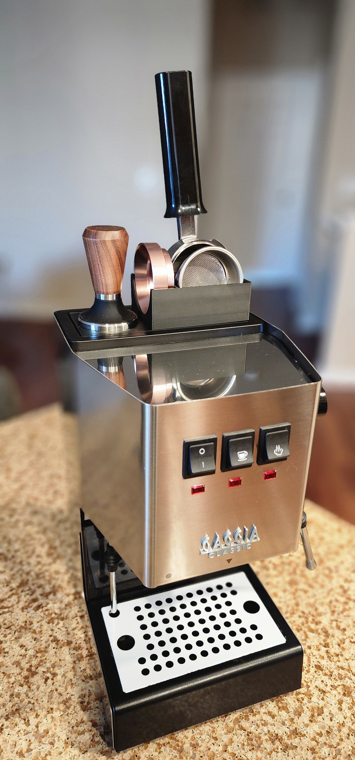 Gaggia Classic Pro and Evo Sliding Portafilter Accessory Holder Easy ...