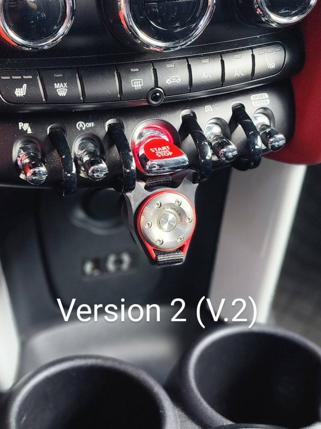 Einfach einschiebbarer Knopfhalter fur die Pro Auspuff Fernbedienung am Armaturenbrett JCW Pro Auspuffsystem Fernbedienung Mini John Cooper Works 3D gedruckt Etsy