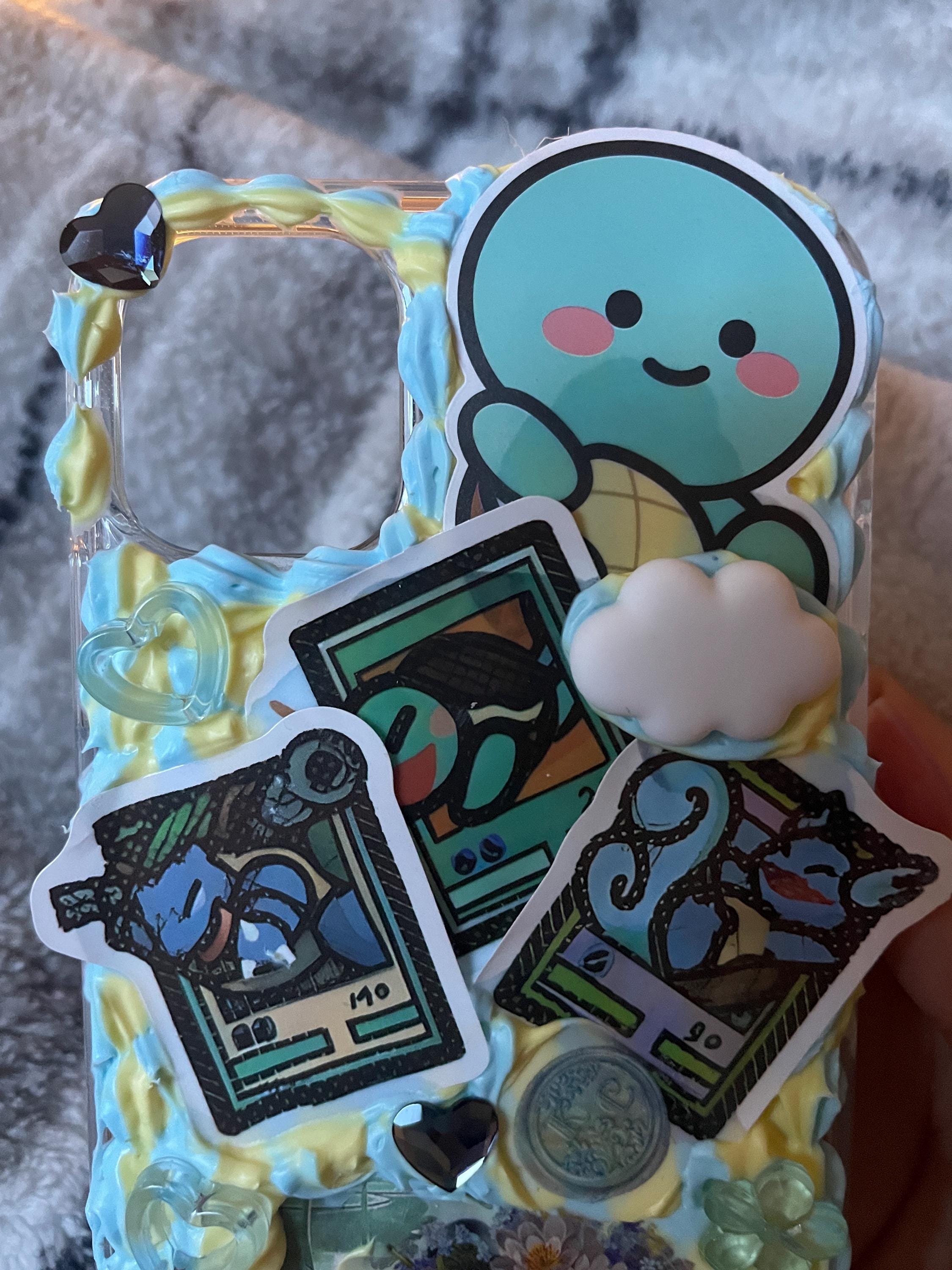 Squirtle Decoden, Sticker and Charm iPhone 12 Cell Phone Case - Etsy