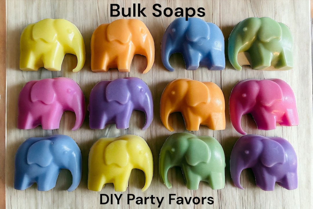 50 Mini Elephant Soaps | Party Favors | Triple Butter Soap | Jungle ...