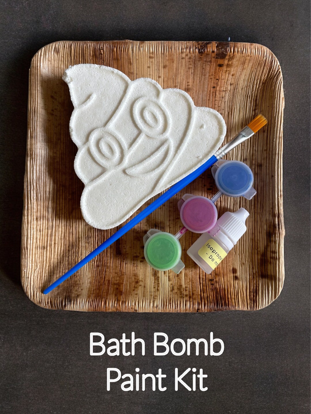 Poop Emoji Paint Your Own Bath Bomb Kit Kids Craft Funny Bath Bombs - Etsy