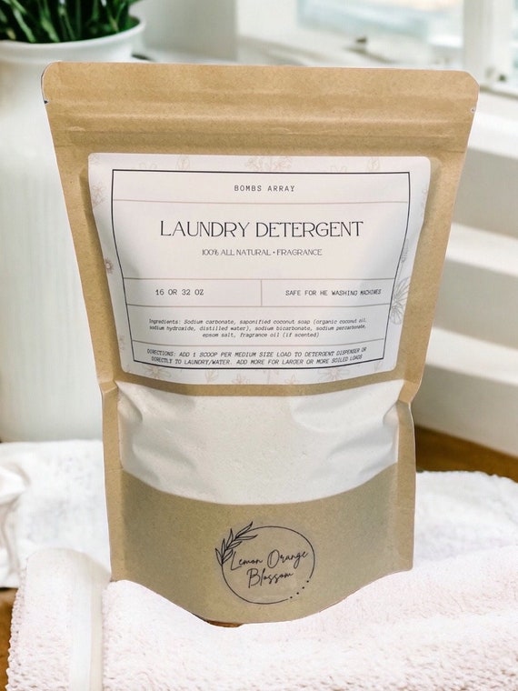 All Natural Laundry Detergent Chemical Free Cleaning Soap Unscented or Scented HE Safe Septic Safe Linen Washing Etsy UK