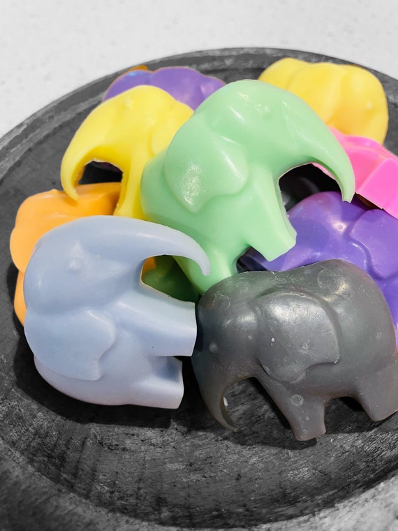 50 Mini Elephant Soaps Party Favors Goats Milk and Shea - Etsy