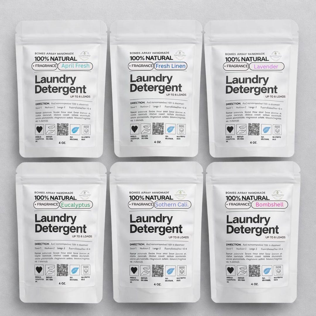 Sample Laundry Detergent 8 Loads All Natural Powder – Handmade & Gentle ...