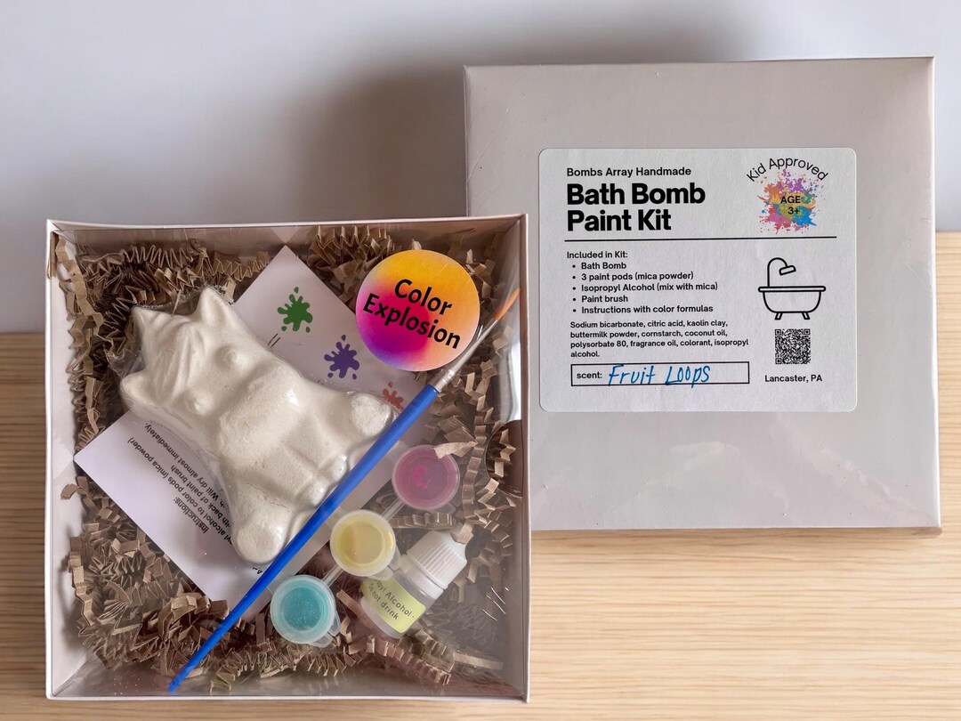 Unicorn Bath Bomb Paint Kit DIY Kids Craft Birthday Party Favor ...