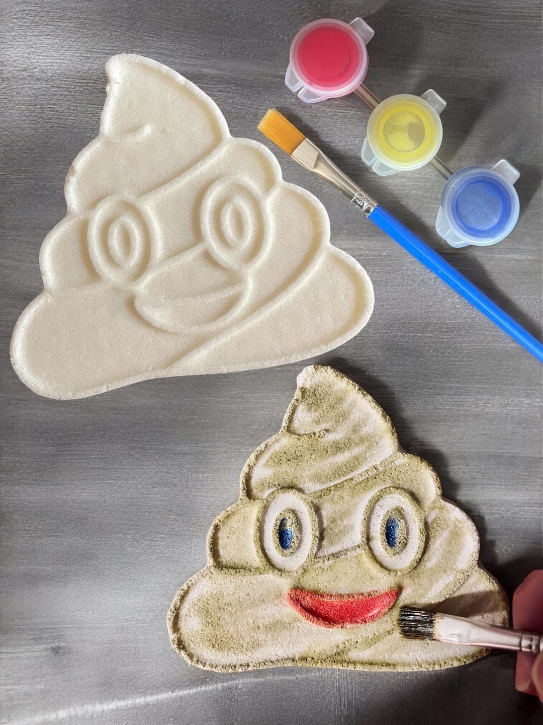 Poop Emoji Paint Your Own Bath Bomb Kit | Kids Craft | Funny Bath Bombs ...